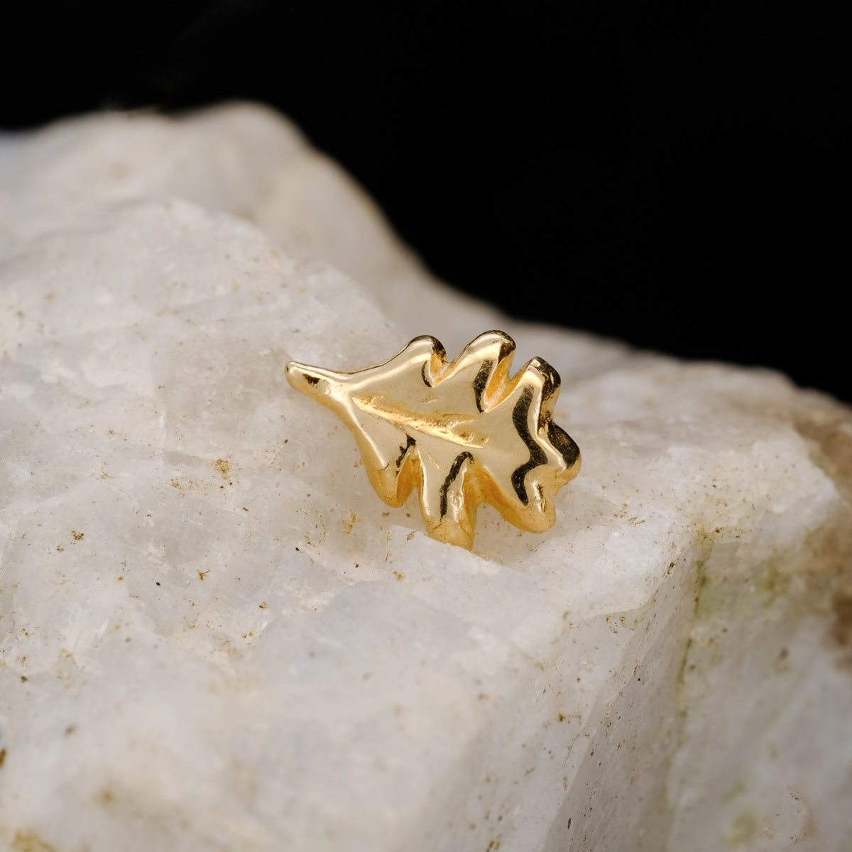 White Oak - Yellow Gold - Threadless End – Dendrite